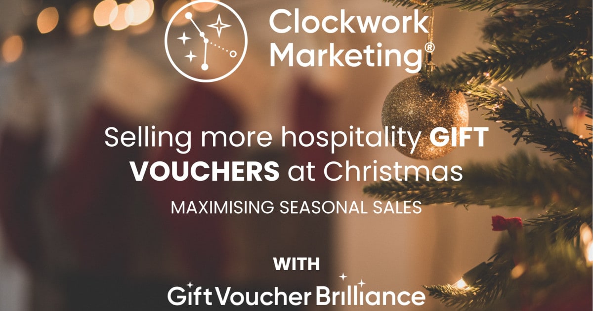 Online Webinar: Selling more hospitality gift vouchers at Christmas Online Webinar: Selling more hospitality gift vouchers at Christmas